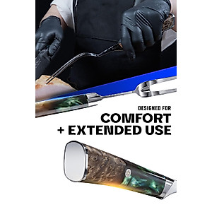 DALSTRONG Meat Fork - 7.7 inch - Valhalla Series - 9CR18MOV High Carbon Steel BBQ - Professional Barbecue Carving Fork Gift - Celestial Resin & Wood Handle - Kitchen Utensils - Two Pronged Fork