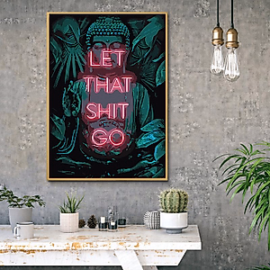 Eiazuiks Paint by Number for Adults. Buddha Paint by Numbers for Adults Beginner Drawing Paintwork with 3 Paintbrushes Paint Canvas Oil Painting Fall 16” x 20”