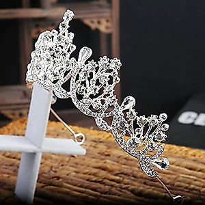 Bridal Tiara Wedding Tiara Crystal Rhinestones Bridal Tiara Crown Headband for Girl Women Decoration on Birthday Wedding Party Prom