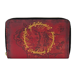 Loungefly Lord of the Rings The One Ring Zip Around Wallet, Black