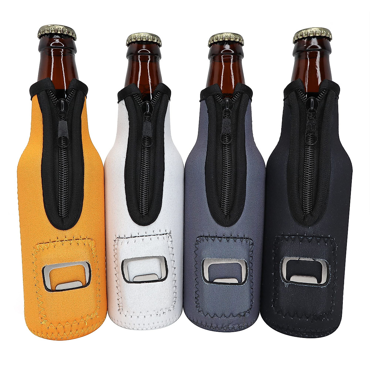 Let's Go Brandon Republican Gift - FJB Ferk Jer Berdin LGBFJB Patriotic Trump Gifts for Him Insulated Cooler Sleeve with Zipper, Built-In Removable Bottle Opener, 12 oz. Bottle Insulator Thermocooler