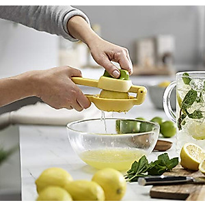 Joseph Joseph JuiceMax Dual-Action Citrus Press, One Size, Yellow