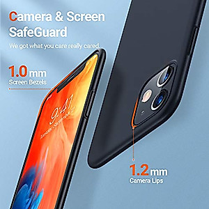 TORRAS Slim Fit iPhone 11 Case 6.1 inch, Hard Plastic PC Ultra-Thin Phone Cover Case with Matte Finish Coating Grip for iPhone 11 Phone Case, Space Black