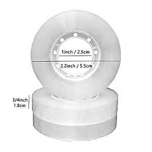 Minghaoda 12 Rolls Clear Tape Refills Roll Transparent Tape Refill Rolls for Office, Home, School, 3/4-Inch x 1000 inch