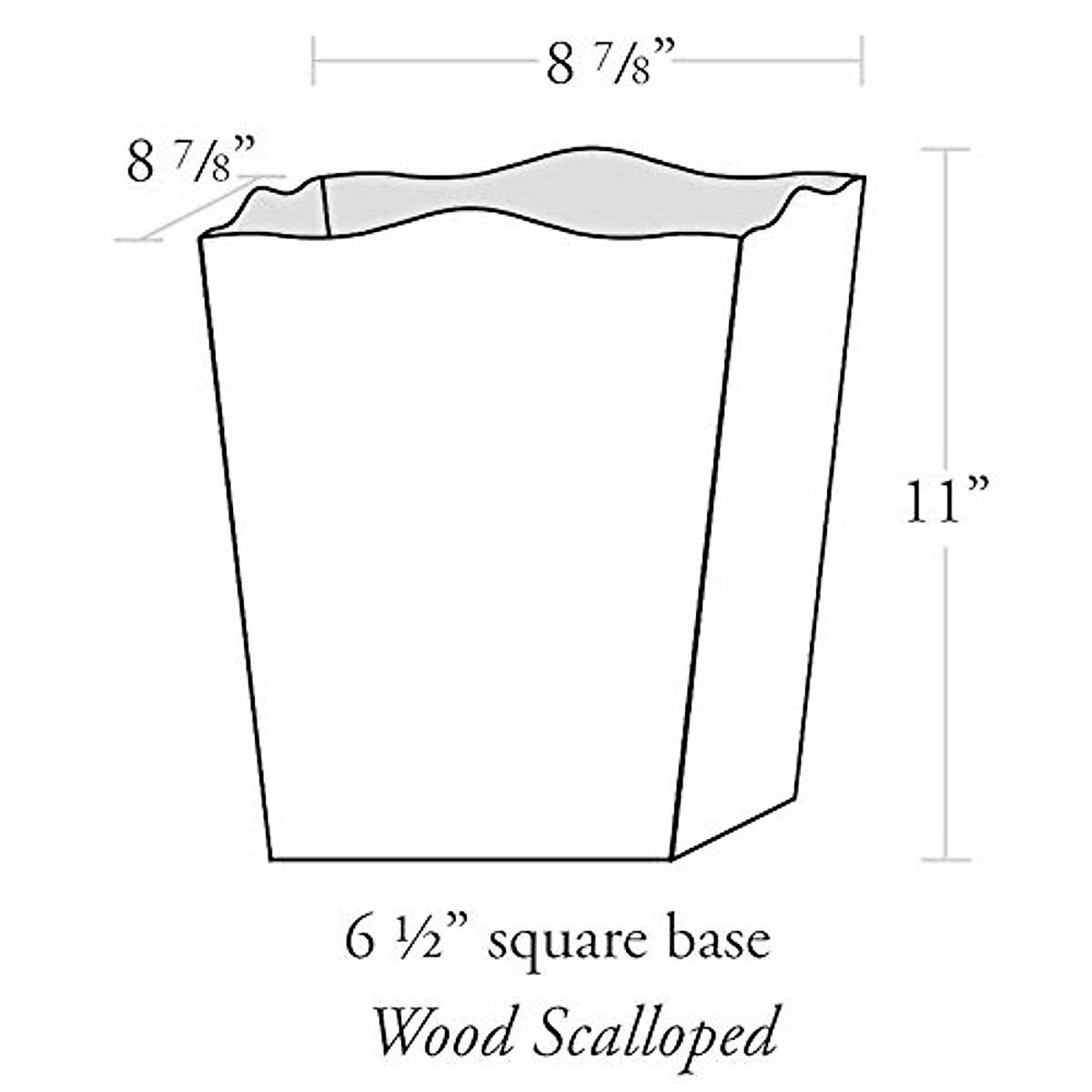 Marye-Kelley Antelope Home Decor • Wastepaper Basket • Wood • Handmade