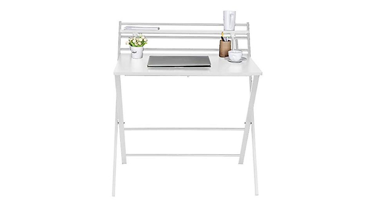 Folding Study Desk for Small Spaces | No Assembly Required