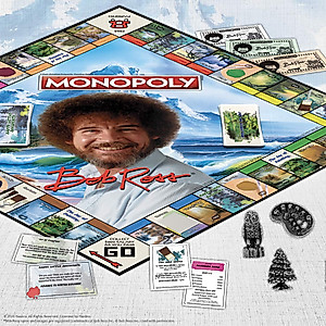 Monopoly Bob Ross | Based on Bob Ross Show The Joy of Painting | Collectible Monopoly Game Featuring Bob Ross Artwork | Officially Licensed Monopoly