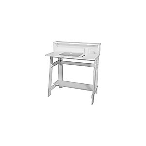 OneSpace Lennox Hutch Computer Desk, White