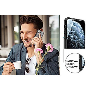 ZILLKO Compatible with iPhone 11 Case - Military Grade Drop Protection - Shockproof Phone Armor - Scratch Resistant - Lightweight - Slim Protective - Hybrid Case Designed for iPhone 11 6.1" - Black