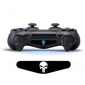 1 PCS Custom Game Light Bar Stickers Decal LED Cover Lightbar Film For PS4 Controller (1Set)