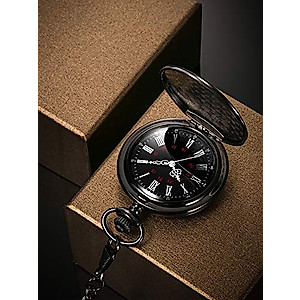 Pangda Christmas Inspirational Gift to My Daughter Never Forget That I Love You Steel Pocket Watch, Personalized Birthday Graduation Party Gift from Mom Dad to Daughter