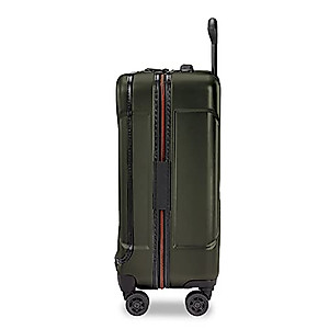 Briggs & Riley Torq Hardside Carry On Luggage with Spinner Wheels 22 inch. USB Charging Port, TSA-Friendly Locks, Easy Access Hinged Front Pocket, Green