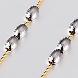 30-120pcs 4/5/8mm Stainless Steel Long Oval Cylinder Spacer Beads Charm Loose Bead for DIY Necklaces Jewelry Crafts