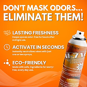 NI-712 Odor Eliminator, Orange Continuous Spray, 1 Can
