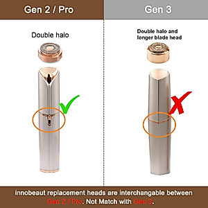 Women's Facial Hair Remover Replacment Heads Compatible with Flawless Finishing Touch Facial Hair Removal Tool for Face