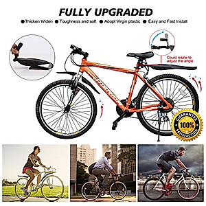 TAGVO Bike Fender Set, 3 Parts-Universal Full Cover Thicken Widen Bicycle Mudguard Set Mountain Bike Front and Rear Mud Guard Portable Adjustable Bike Fender Mudflap for MTB Mountain Road Bike