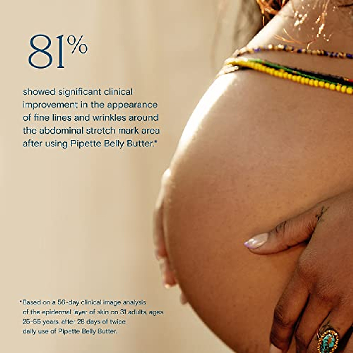 Pipette Belly Butter - Stretch Mark Cream for Pregnancy, Clean Hydrating Ingredients to Help Retain Skin’s Moisture, Shea Butter & Squalane, 3.8 fl oz