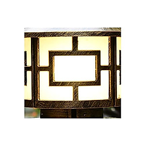 QIAOLI Led Solar Light Solar Light European Style LED Column Head Lamp Fence Door Post Lamp Villa Home Garden Garden Light Outdoor Light Path Lights (Size : 250mm)