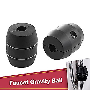 Kakalote Kitchen Pull-Down Faucet Hose Weight,Kitchen Sink Pull Out Faucet Gravity Ball,Sink Basin Pull Out Sprayer Heavy Gravity Replacement Parts(Size:Screw Type)