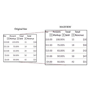 Kantek MAXVIEW Desktop LCD Screen Magnifier, Fits 17" 5:4 Aspect Ratio (Not Widescreen) Not for use with Laptops, Magnifying Computer Monitor Filter, Lightweight Optical Grade Fresnel Lens