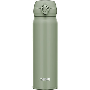 Thermos JNL-606 SMKKI Water Bottle, Vacuum Insulated Travel Mug, 20.3 fl oz (600 ml), Smoke Khaki