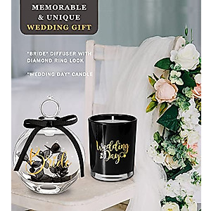 LE CADEAU Bridal Shower Gift, Engagement Gifts for Her, Wedding Gifts for Bride, Unique Bride to Be Gifts Box, Bachelor Gifts for Bride, Reed Diffuser Bottle, Scented Candle