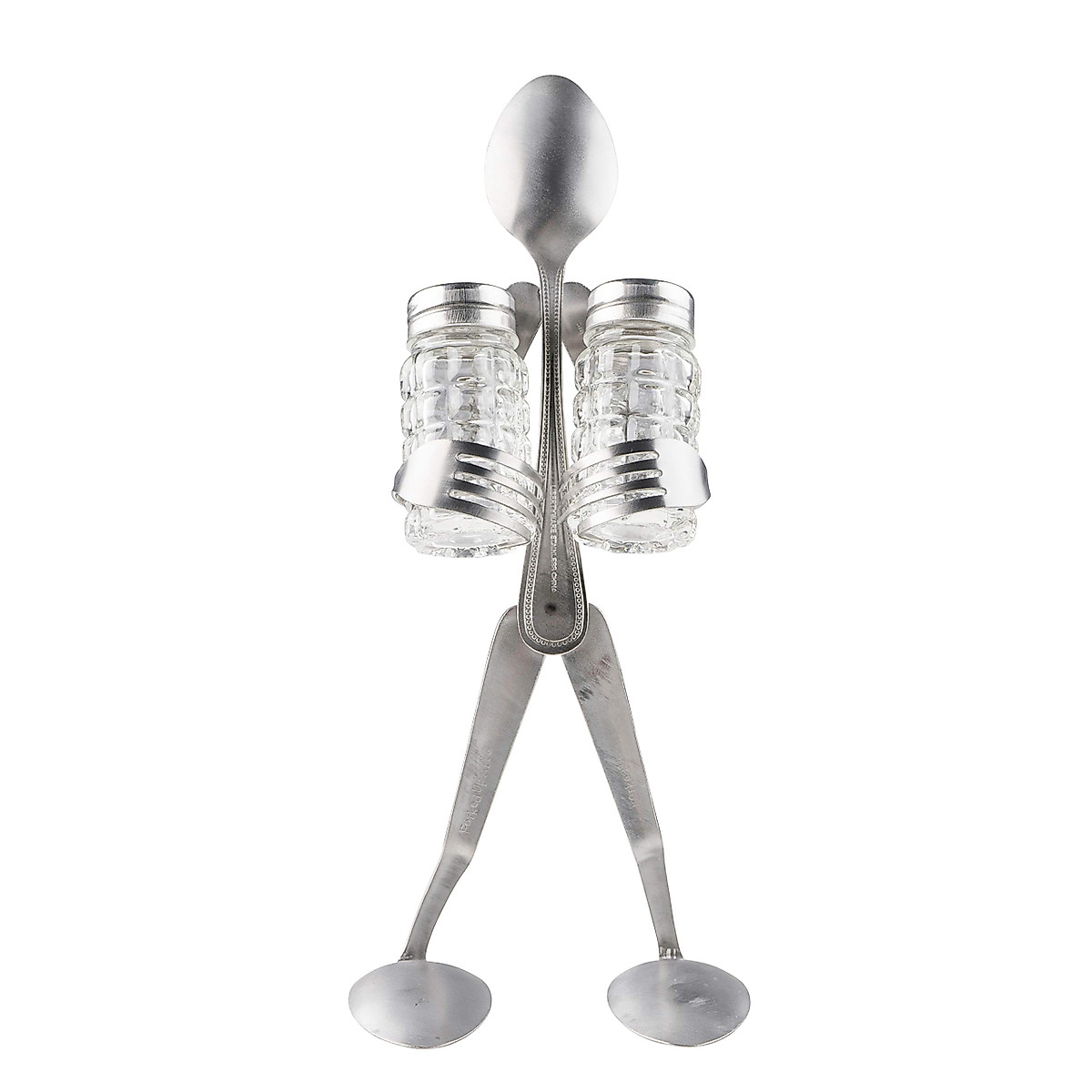 Forked Up Art S01 Spoon Salt and Pepper Stand Table Topper