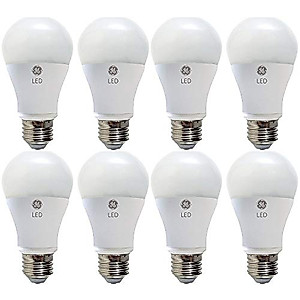 GE Lighting LED A19 Light Bulb with Medium Base, 9-Watt, Soft White, 8-Pack, Non-dimmable
