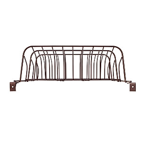 Spectrum Over the Cabinet Lid Organizer (Bronze) - Large Storage for Tupperware, Kitchen, Cabinet, Pantry, & Under Sink Organization