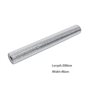 BORDSTRACT Kitchen Backsplash Stickers Wallpaper, Kitchen Foil Stickers Oil Proof Stove Sticker