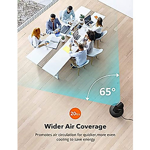 Tower Fan, 35” Oscillating Cooling Fan with 3 Speeds & 3 Modes, Auto Mode, Remote Control, LED Display, 12-Hour Timer, Portable Stand Up Floor Bladeless Fan for Bedrooms, Living Rooms, Kitchen, Offices