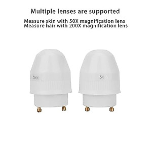 Skin Hair Analyzer Detector, 5 Inch LCD Screen Digital Skin Diagnosis Scanner System Analysis Scanner Rechargeable Hair Analyser Machine Digital Skin Health Detection for Home Salon Use