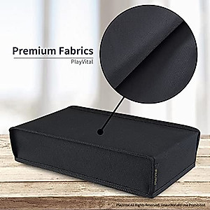 PlayVital Black Nylon Dust Cover for Xbox Series S Console, Soft Neat Lining Dust Guard, Anti Scratch Waterproof Cover Sleeve for Xbox Series S Console