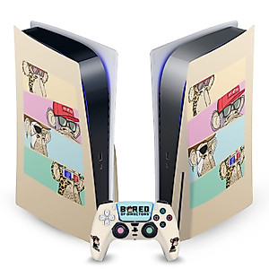 Head Case Designs Officially Licensed Bored of Directors Group Art Vinyl Faceplate Sticker Gaming Skin Decal Cover Compatible with Sony Playstation 5 PS5 Disc Edition Console & DualSense Controller