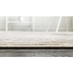 Unique Loom Sofia Collection Area Rug - Salle Garnier (7' 1" x 10', Beige/ Ivory)