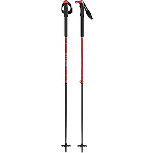 Atomic BCT Touring Carbon SQS Ski Poles Sz 110-155cm (44-62in) Red/Grey
