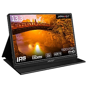 JapanNext JN-MD-IPS1331FHDR 13.3" Full HD (1920x1080) Resolution Mobile Monitor USB Type-C Mini HDMI