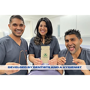 100% Pure Copper Tongue Scraper for Adults - Heavy-Duty, Rust-Proof, Long-Lasting Oral Care - Travel Tongue Scraper Ayurvedic with Case - PURE EARTH essentials (1 Piece/Pack)