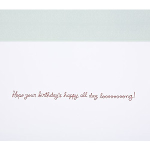 Hallmark Signature Birthday Card with Removable Dachshund Magnet (Dog in Sweater)