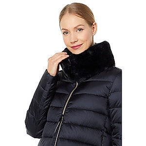 Save The Duck Mei - Short Basic with Faux Fur Black 1 4 (XL)