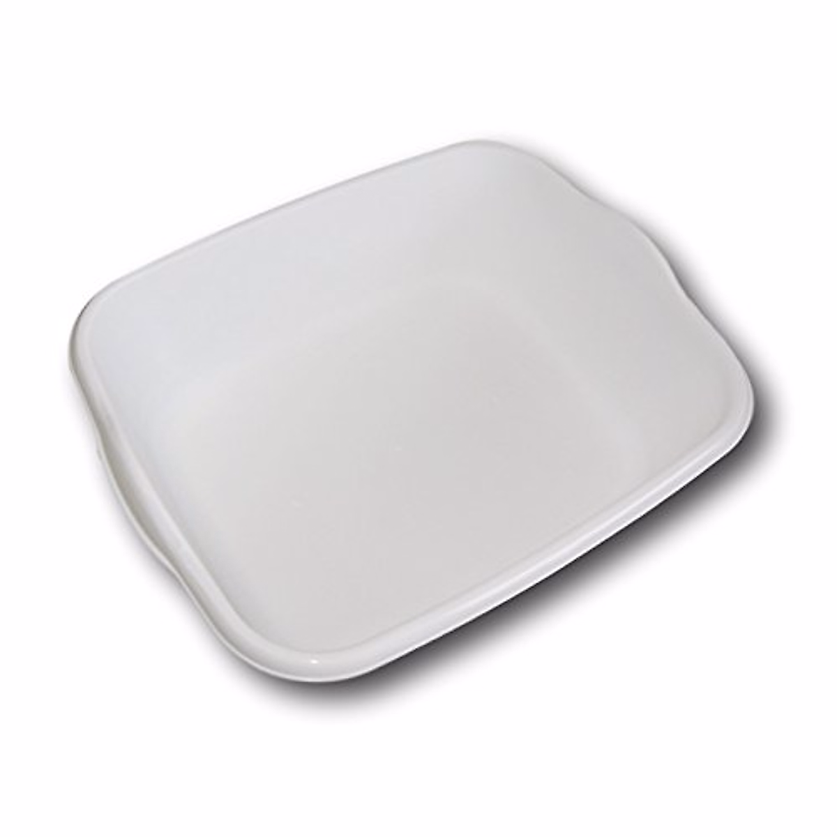 Essentials White Plastic Eight Quart Dishpan - 13½ x 11 x 4½H