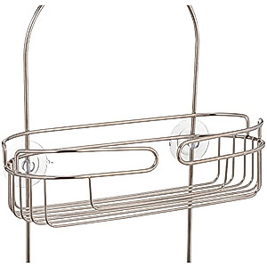 Zenna Home Shower, Stainless Steel Over-The-Showerhead Caddy, 2 Shelves with Soap Dish