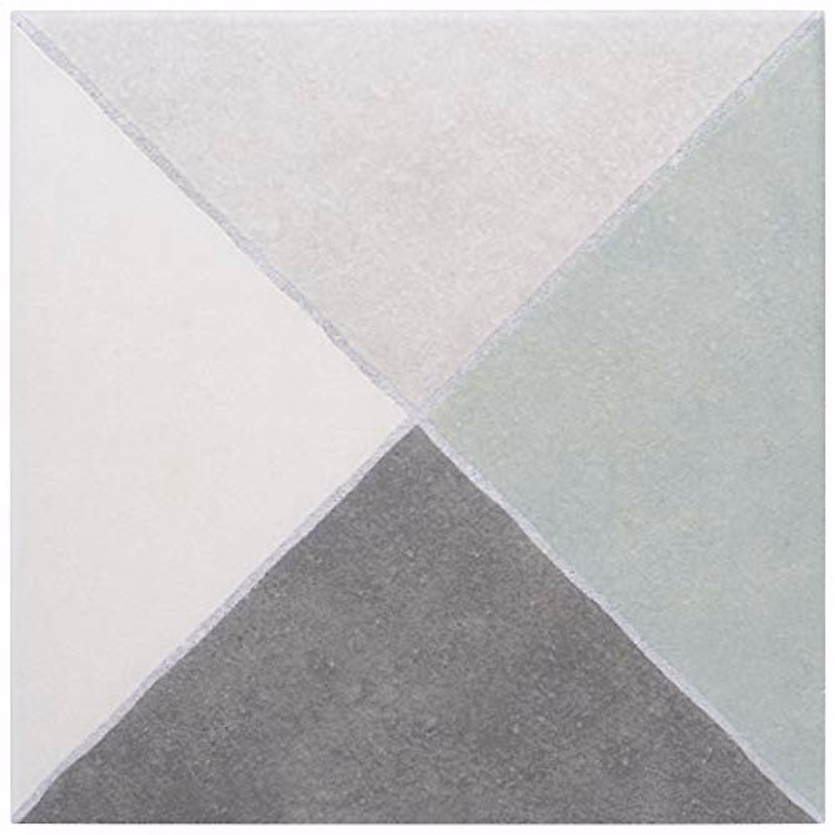 Anya Sage Diamond Square 9 in. x 9 in. Matte Porcelain Tile Sample