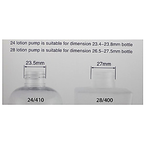 Plastic Bamboo Wood Treatment Soap and Lotion Pump (Pack of 2) (White, 28/400)