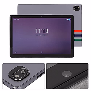 Cosiki 4G LTE Tablet, Dual Card Slots 6000mAh Battery 10.1 Inch IPS Octacore CPU US Plug 100-240V (US Plug)