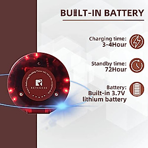 Retekess T119 Restaurant Pager,Pagers for Restaurants,Check Call Records,Max 999 Beepers,2 Charging Ways,10 Pagers for Church,Hospital,Food Truck,Clinic