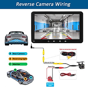 Portable Car Stereo with Wireless Carplay and Android Auto - 7" Touchscreen Car Radio with Mirror Link: Support Bluetooth |USB | AUX | TF (with12 V Camera)