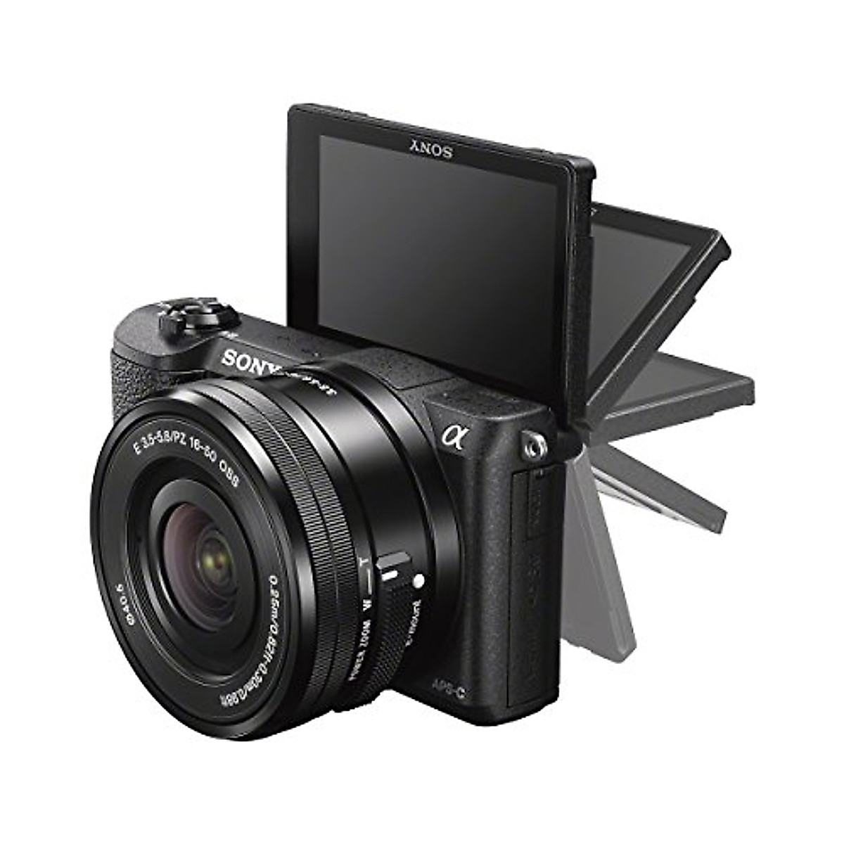 Sony a5100 16-50mm Mirrorless Digital Camera with 3-Inch Flip Up LCD (Black) (Renewed)