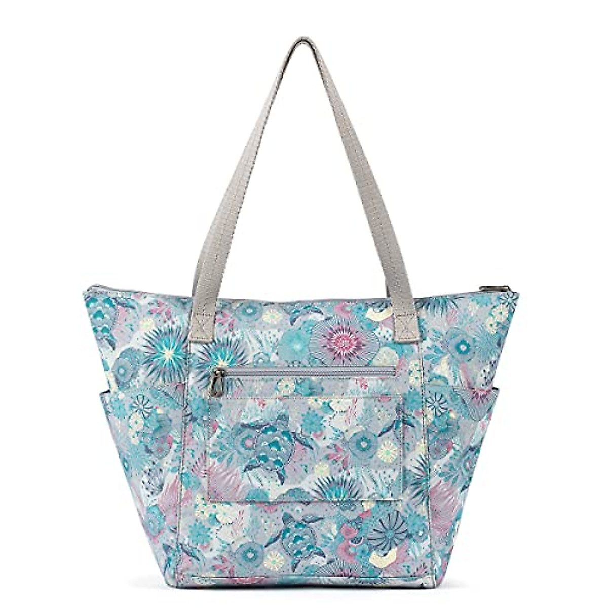 Sakroots Tacoma Eco-Twill Tote, Grey Seascape