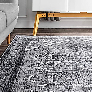 nuLOOM Sara Medallion Area Rug, 5' x 8', Grey